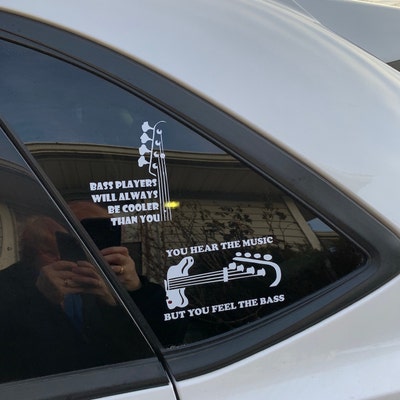 Bass Player Decal, Bass Player Sticker, Bass Guitar Decal, Bass Guitar ...