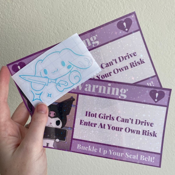 Cinnamon Roll Knife Waterproof Car Decal | Car Sticker | Cute Car Decal ...