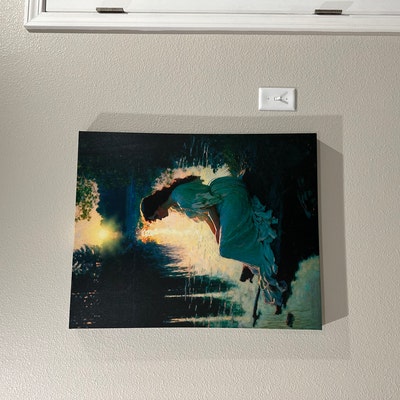 Printable Art, Watercolor Rust Forest, Pine Tree Art, Log Cabin Decor ...