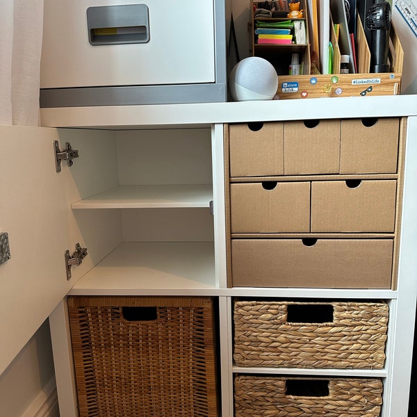 Lockable Kallax Door / Kallax Door Insert With Back Panel in White ...