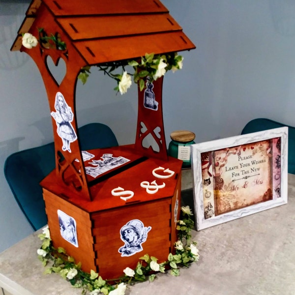 XL Wedding Wishing Well | Wedding Card Box | MDF Wedding Gift Box ...