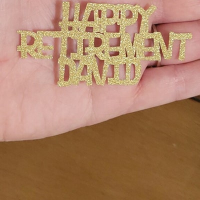 50 Ct Happy Retirement WITH NAME Confetti / Retirement Party ...
