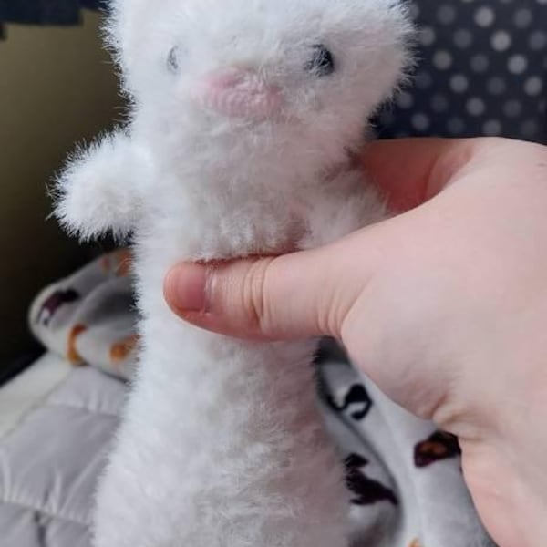Ferret Fidget Plushie With Weighted Beanie Belly - Etsy