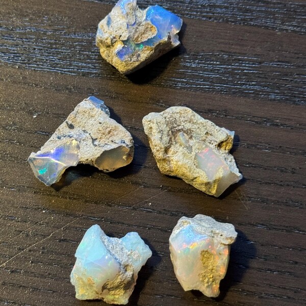 Cut Grade Extremely Large 5 Pc Opal Rough Lot 40 Cts, Natural Ethiopian ...