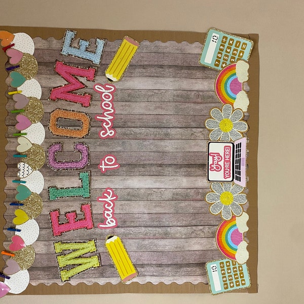Back to School Bulletin Board With Fun Back to School Activity - Etsy