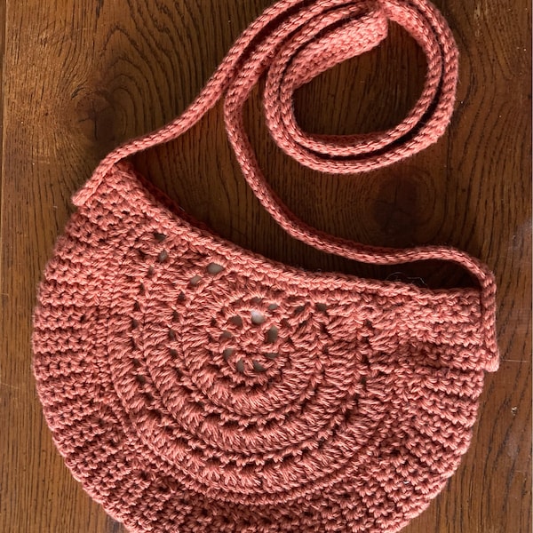 Reel Time Crossbody Bag - Round Circle Boho Crochet Purse PATTERN (PDF ...