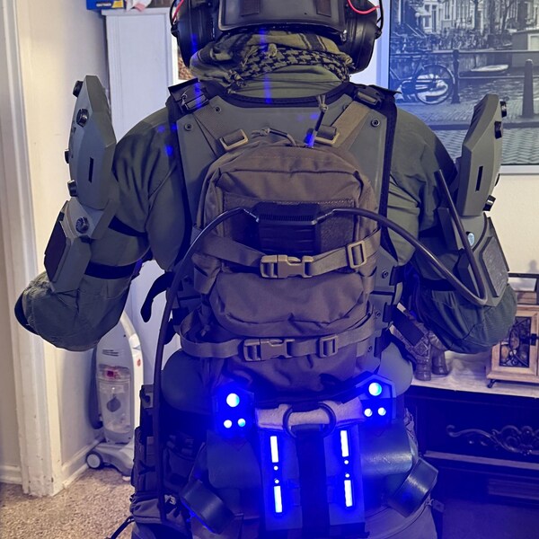 Cyberpunk Style-david Sandevistan Cosplay Collector's Piece,back Spine ...