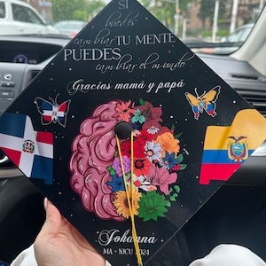 Latina Grad Cap Topper, El Salvador Graduation Decoration for Your Big ...