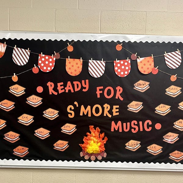 Smores Bulletin Board Kit || Fall Bulletin Boards Digital | Fall ...