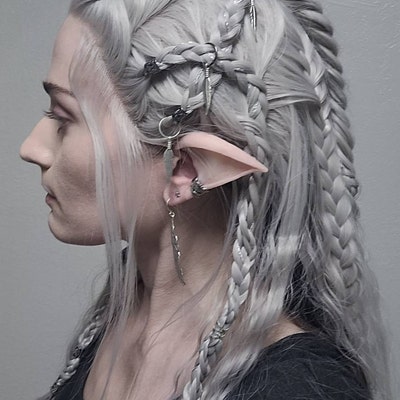 Light Elf Lace Front Wig Including Hair Accessories, Elven Wig, Cosplay ...