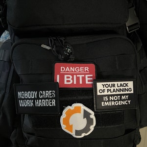 Stay Positive Funny Morale Patch Hook and Loop Backing for Backpack ...