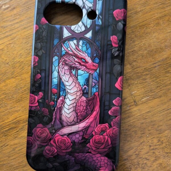 Dragon Mythology Phone Case Stained Glass Tough Cover for iPhone 17 Pro ...