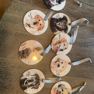 Squirrel Chaser Dog ID Tag Circle Dog Tags With Address Two - Etsy