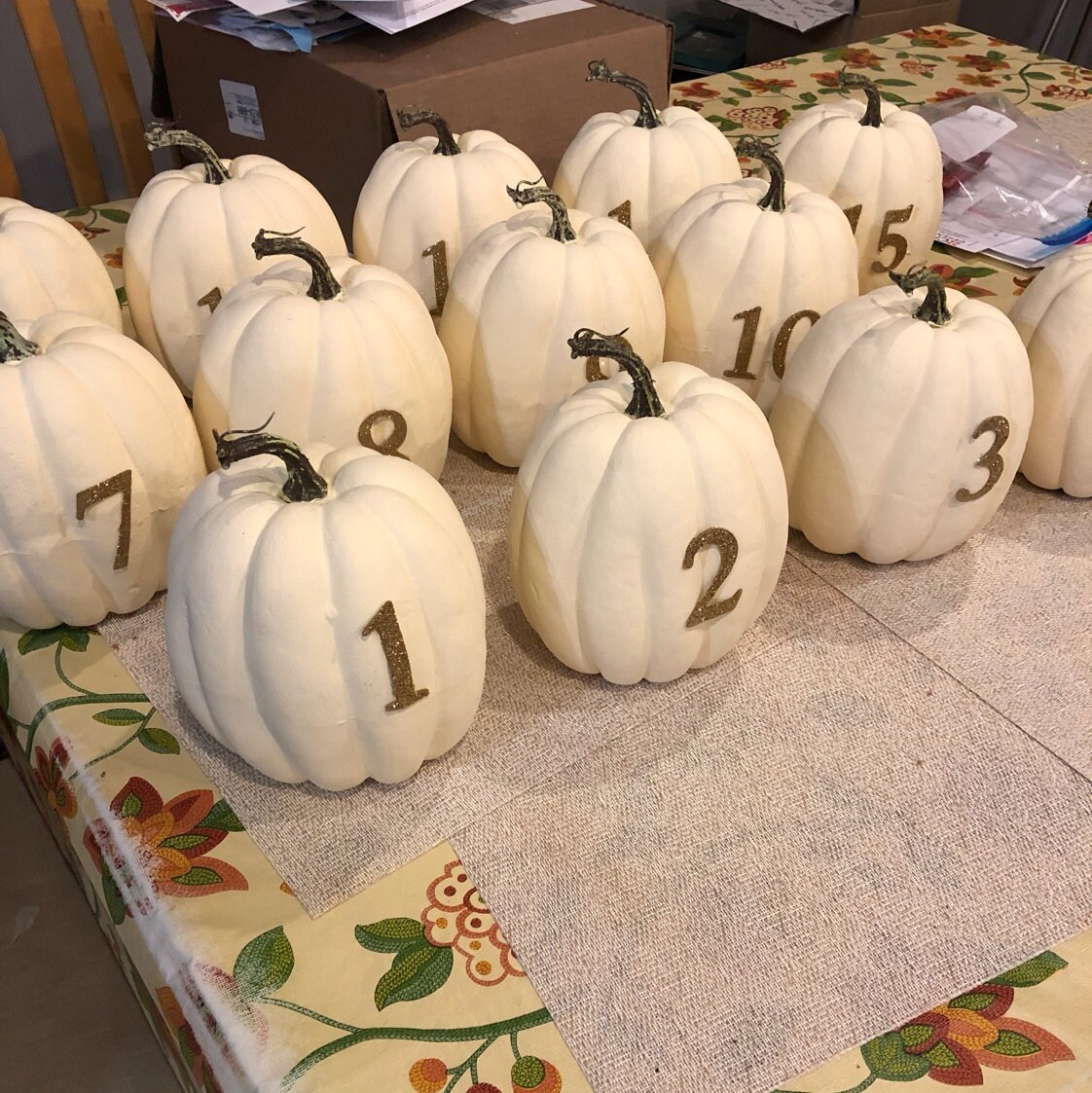 Pumpkin Table Numbers | Etsy