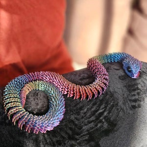 3D Printed Articulated Ball Python - Etsy