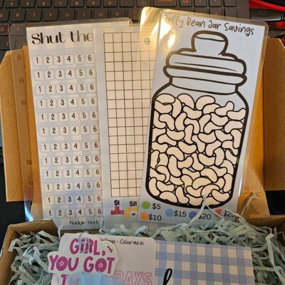 PO Box Savings Tracker A6 Cash Envelope Insert Printable PDF Download ...