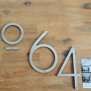 CLASSIC MODERN House No. Letters in White for Number Add On, Address ...