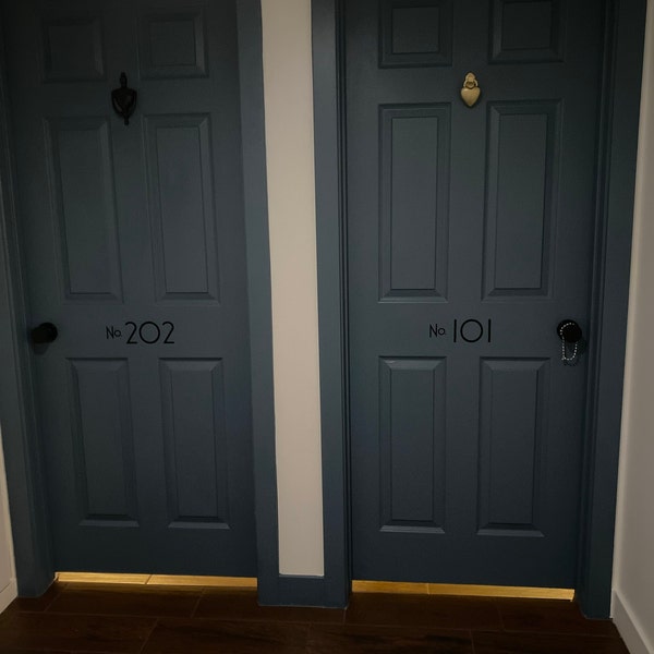 House Number Decal, Street Address # Sticker for Home, Apartment Door ...