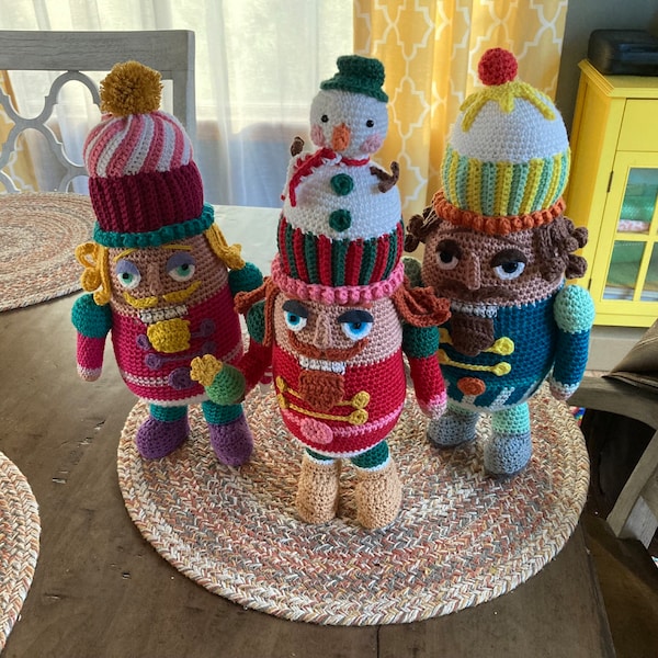 3 Nutcrackers Amigurumi Crochet Pattern Pdf in English - Etsy