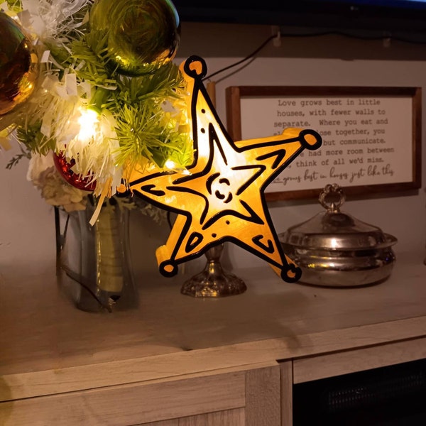 3D Printed Grinch Star Christmas Tree Topper - the Original - Etsy