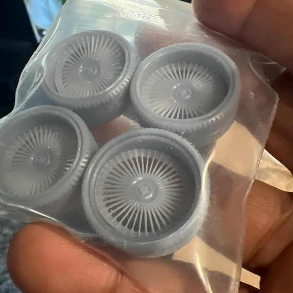1:24/25 Scale Resin 3d Printed “pro-touring” Style Model Car Wheel Set ...