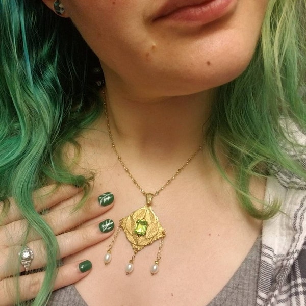 Lamia Necklace and Earrings Set - Medieval, Renaissance, Elizabethan ...