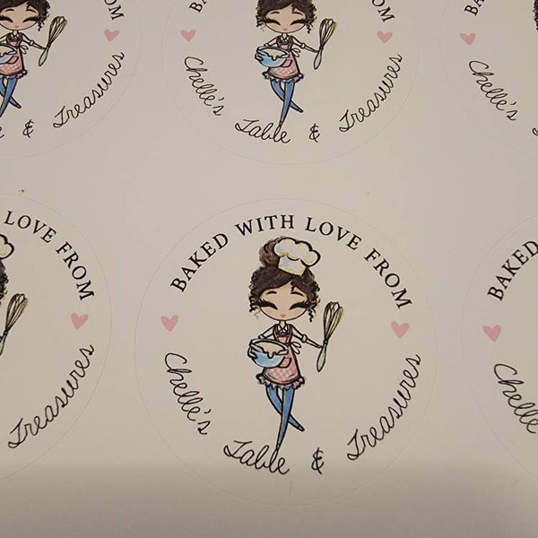 Personalized Stickers, Business Bakery Stickers, Bakery Business ...