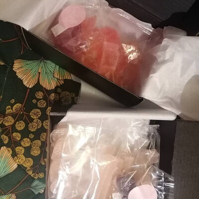 Peach Moonstone Kohakutou Candy, Edible Jewelry, Vegan, Gluten Free ...