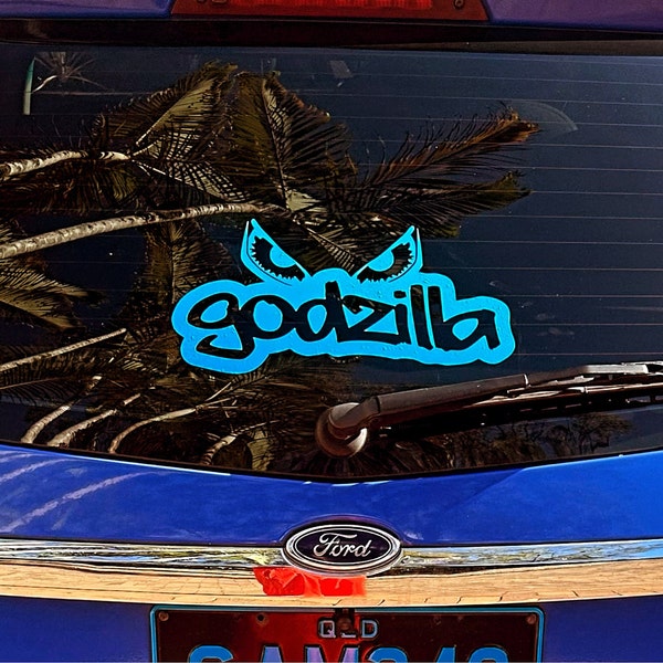 Godzilla Eyes Vinyl Decal - Etsy
