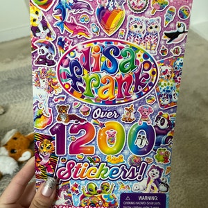 Lisa Frank 1200 Stickers Tablet Book 10 Pages of Collectible Stickers ...