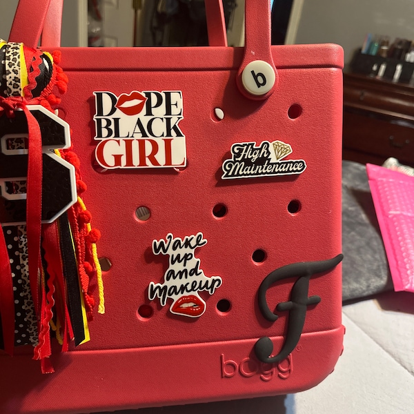Dope Black Girl Purse Charms for Your Bogg Bag, Original and Baby Bogg ...