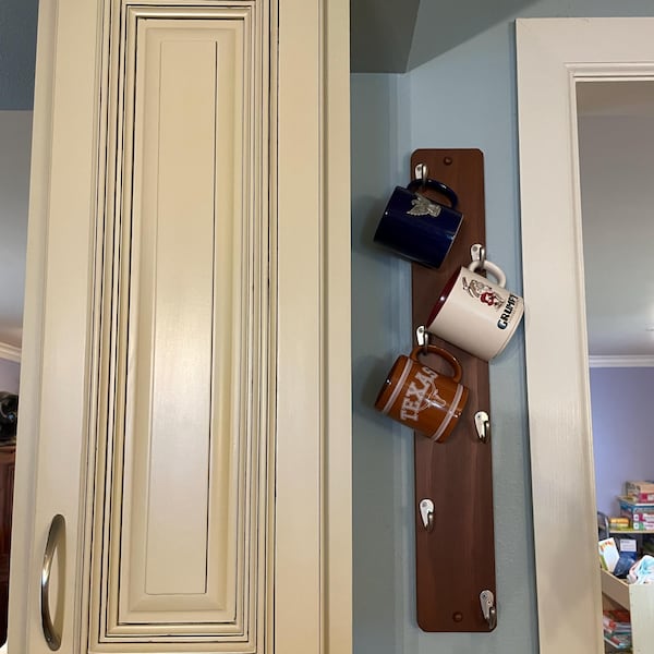 Vertical Mug Rack|space Saver Vertical Mug Holder Rack Apartment Coffee ...