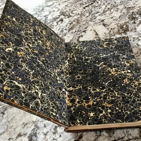 30 Different Sheets of Hand Marbled Paper 13.5x49cm 5.3x19.3in for ...