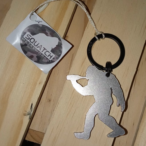 Sasquatch, Yeti, Bigfoot Sculpted Pewter Keychain, Perfect Bigfoot Gift ...
