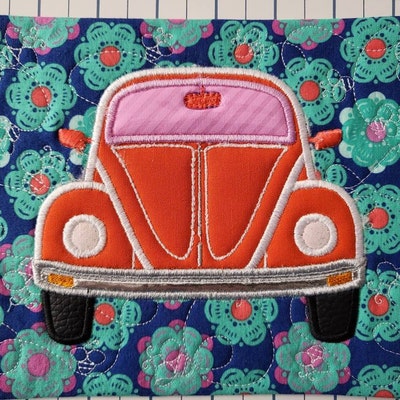 Groovy Bug Appliqué Embroidery Design Download for Embroidery Machine ...