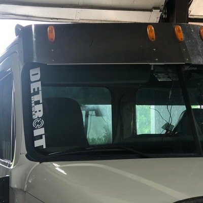 DETROIT DIESEL Vertical Windshield Vinyl Decal Sticker Truck Turbo ...