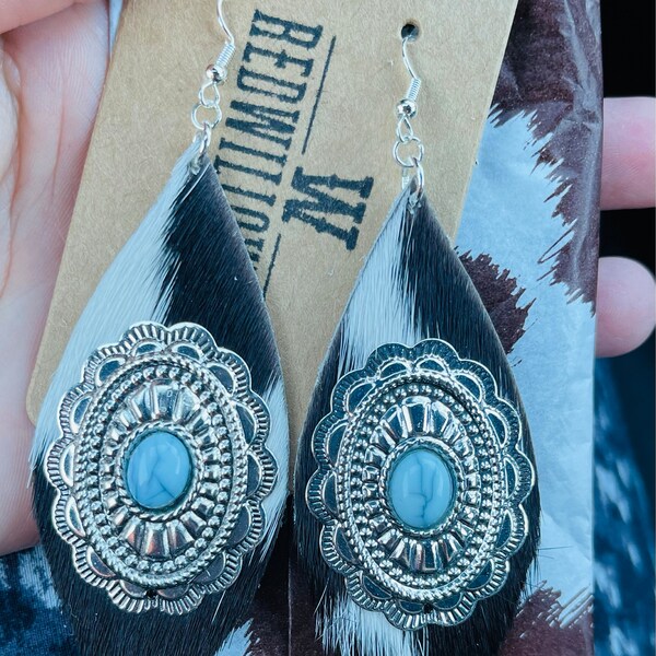 Western Cow Ear Tag Earrings, Gifts for Her, Birthday Gifts for Her ...