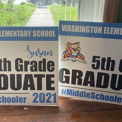 5th Grade Grad Sign, Custom Sign, Senior 2024, Graduation Yard Sign ...