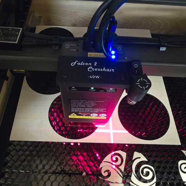 Creality Falcon 2 Laser Crosshairs (fully Assembled) for 10W, 12W, 22W ...