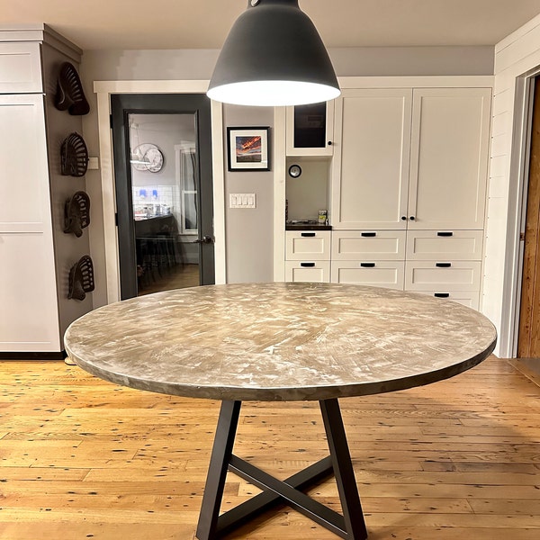 Round Metal Table Legs for Sale, Steel Table Base, Farmhouse Round ...