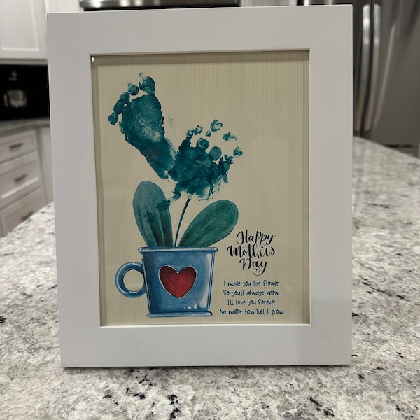 Mother's Day Flower / Handprint Hand Art Craft Mom Mum / Kids Baby ...