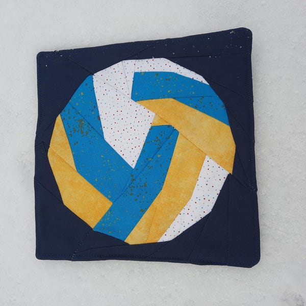 Volleyball - Let's Play Collection - Foundation Paper Pieced Quilt ...