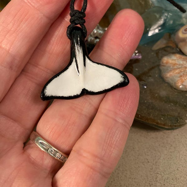 Orca Tail Pendant - Custom Orca Whale Name - Etsy