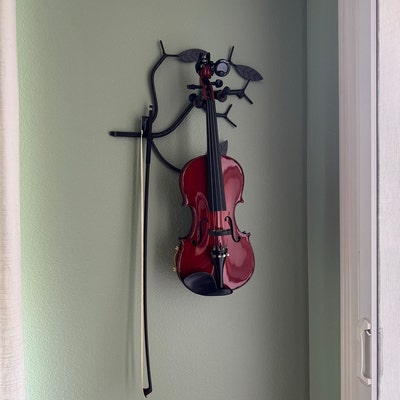 Musical Instrument Rack Wall Mounted Holder. Holds Two Instruments ...