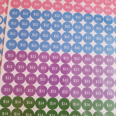 Price Stickers Product Pricing Labels for Vendor Events and - Etsy