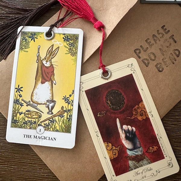 Intuitively Chosen Tarot and Oracle Card Bookmark | Bookish Reader Gift ...