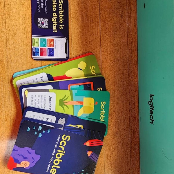 Scribble Deck | Prompt Cards for Mental Health | Drawing and Journaling ...