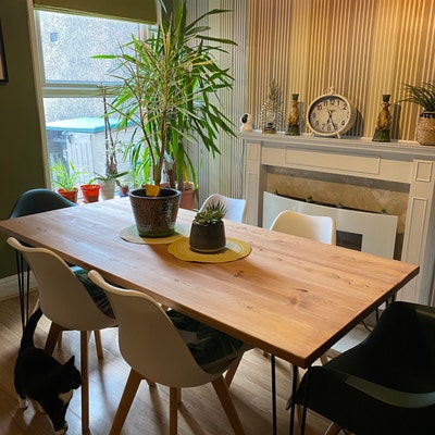 ARTEMIS Dining Table Bench Chairs Hairpin Luxury Industrial - Etsy UK