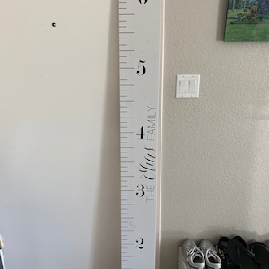 Wood Growth Chart Ruler, Hand Painted Height Chart, Measuring Stick for ...