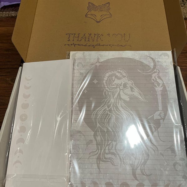 Wolf Forest Writing Paper Set | Wolf Stationery Paper | Letter Paper ...